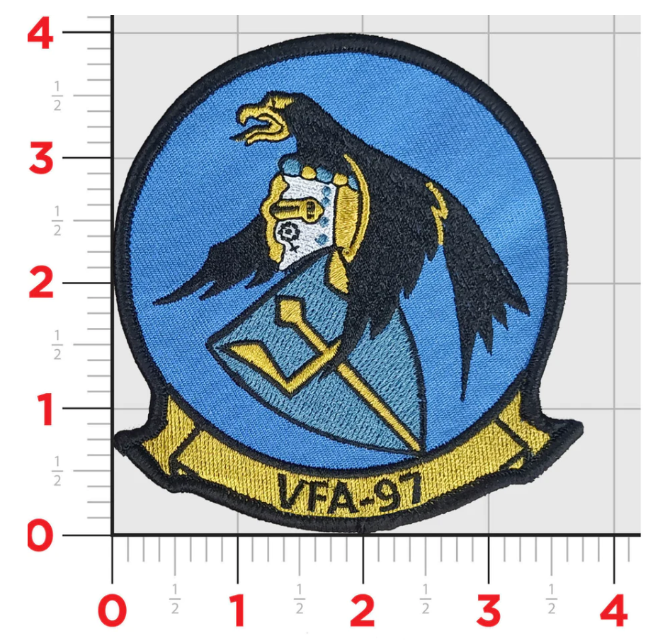 NAVY VFA-97 WARHAWKS SQUADRON USA EMBROIDERED PATCH | eBay