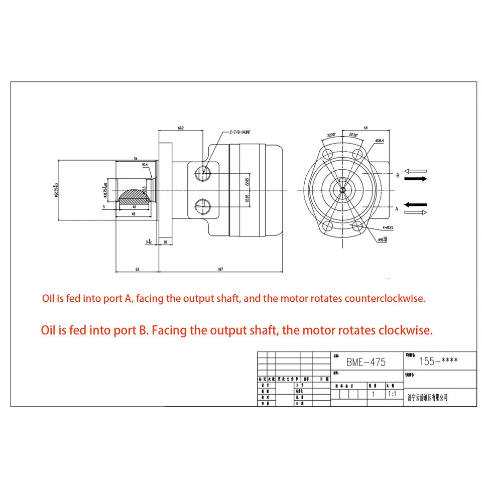 NEW Roller Stator Hydraulic Motor RE013948 RE013915 660-4-0010-9 for ...