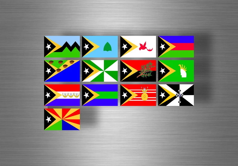 Caribbean Flags Collage