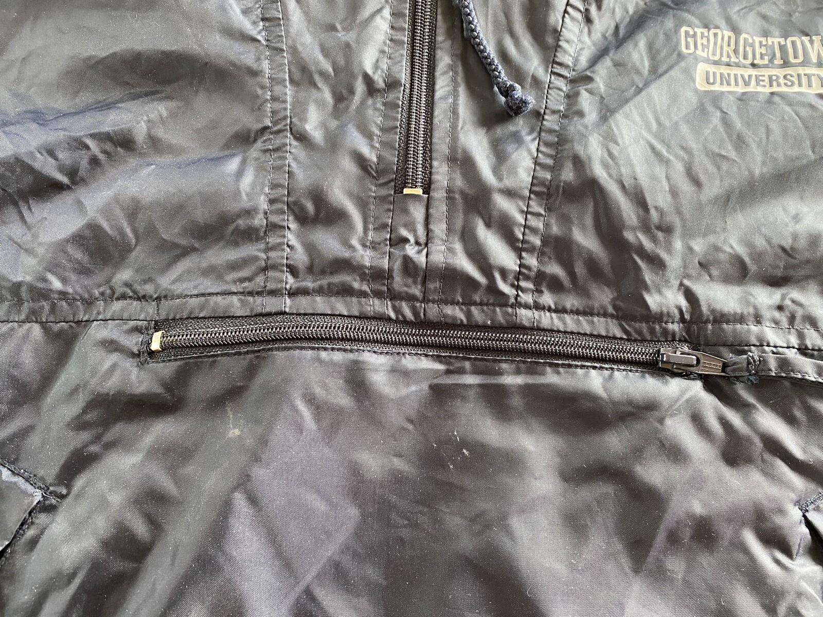 Georgetown University Windbreaker/ Raincoat By Jones & Mitchell Size L ...