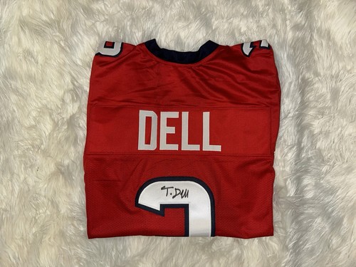 Tank Dell Autographed Houston Texans Custom Jersey Authenticated | eBay