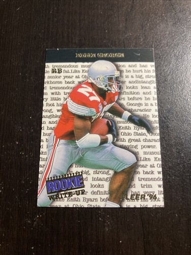Eddie George ROOKIE FLEER CARD NFL 1996 T12-164 | eBay