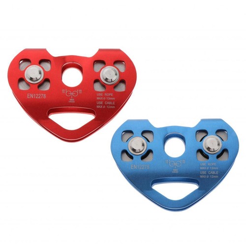 Zip Line Climbing Dual Pulley Tandem Speed Trolley Carabiner Cable | eBay