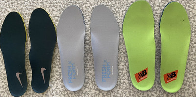 Lot of 3 pairs Replacement Inserts Insoles New Balance Nike Running ...