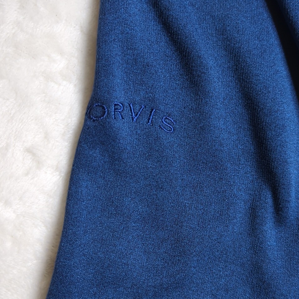 Orvis Jacket Women's M Blue Quilted Fleece Full Zip Pockets Hiking ...