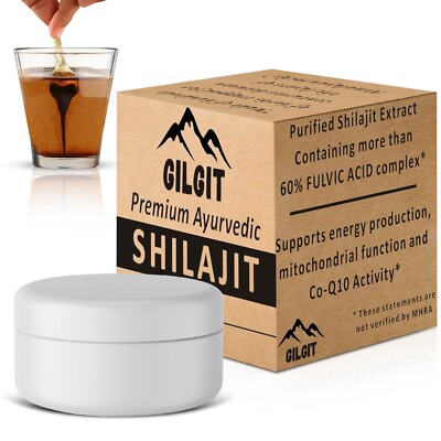 Gilgit Premium Ayurvedic Himalayan Shilajit 100% Pure Pakistan Origin ...