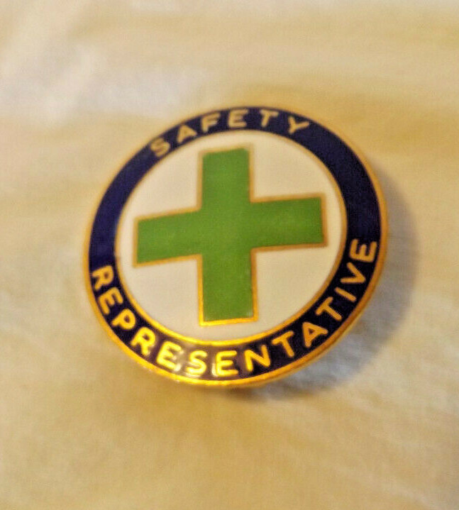 GREEN CROSS Safety Representative PIN Pinback Button Badge ENAMEL | eBay