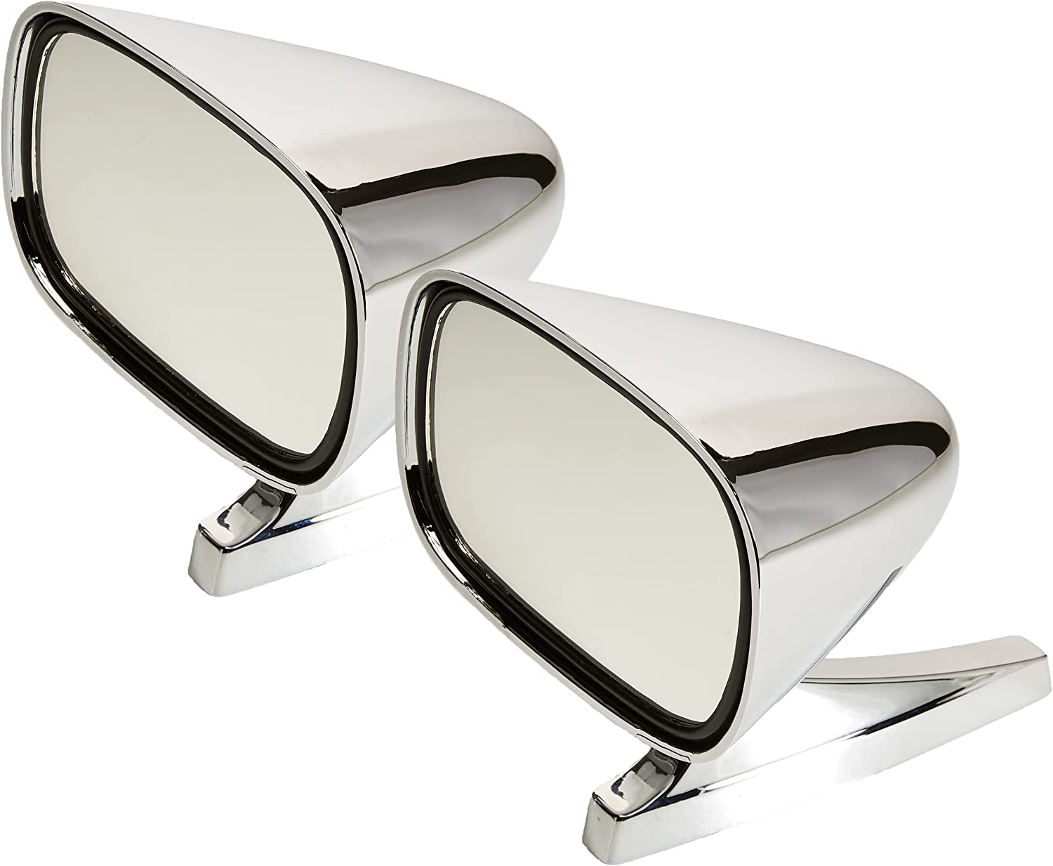 Dual Vintage Style Chrome Sport Bullet Mirrors For Hot Rods Classic ...