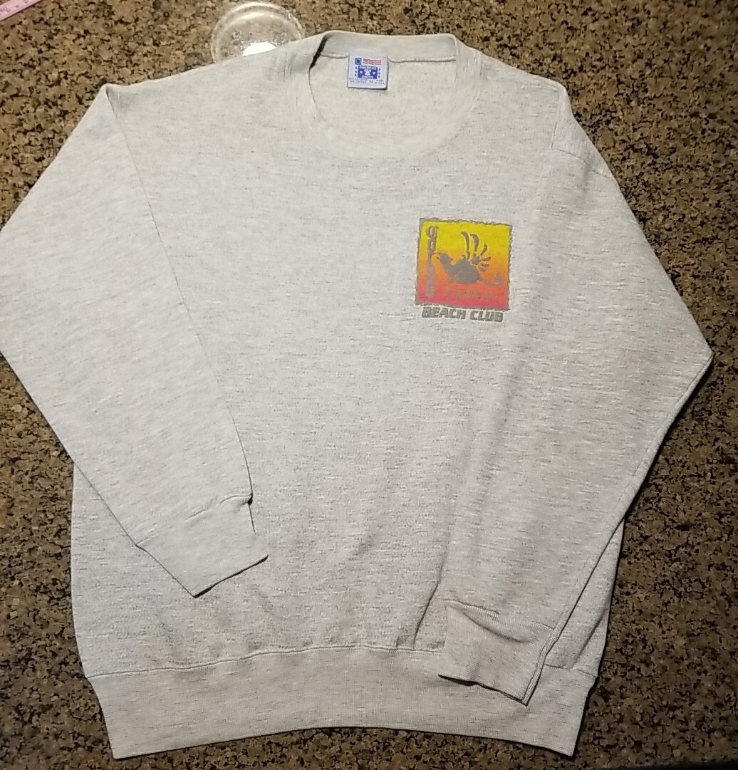 90's Corona Beer Beach Club Baja Heavy Gray Size XL M… - Gem