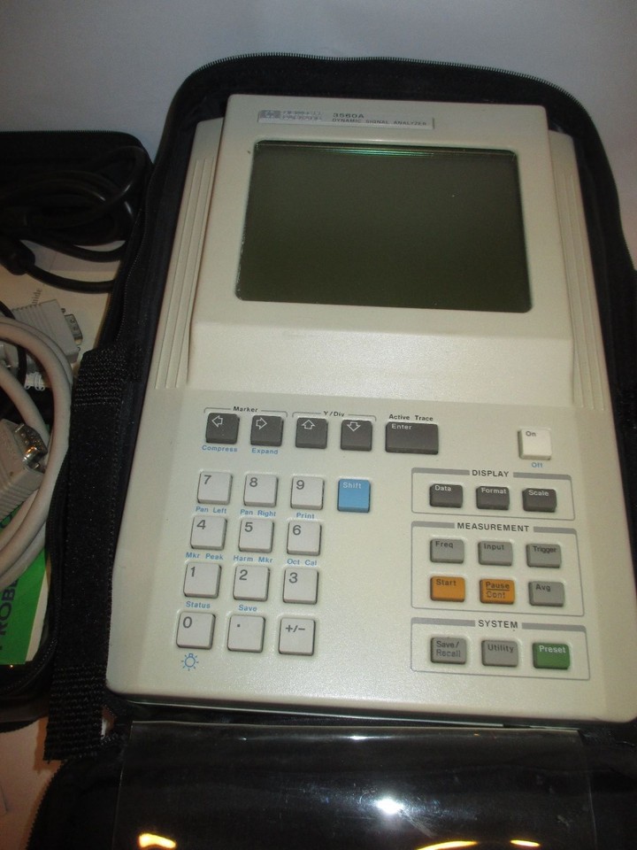 HP 3560A Agilent Handheld Dynamic Signal Spectrum Vibration Acoustic ...