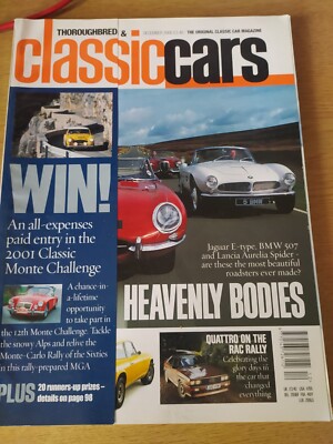 TB & Classic Cars December 2000, Reliant Scimitar, Audi Quattro ...