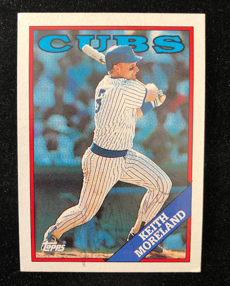 KEITH MORELAND 1988 TOPPS AUTOGRAPHED SIGNED AUTO BASEBALL CARD 416 ...