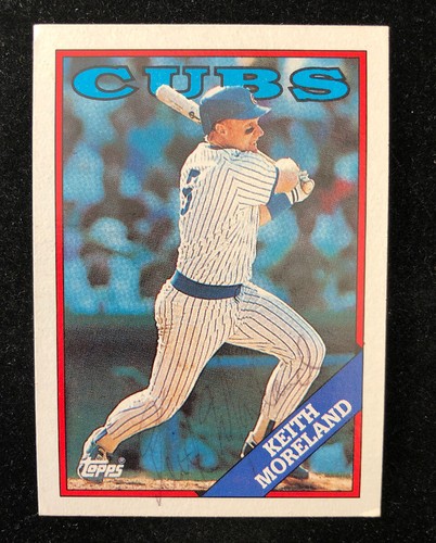 KEITH MORELAND 1988 TOPPS AUTOGRAPHED SIGNED AUTO BASEBALL CARD 416 ...