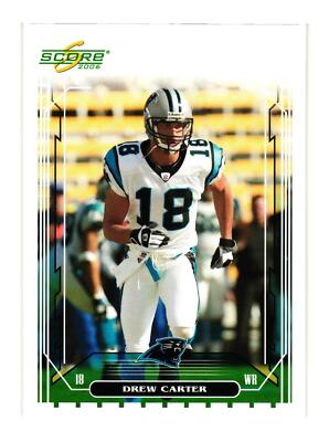 2006 Score #36 Drew Carter Carolina Panthers | eBay