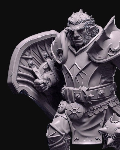 Lion Paladin Miniature – 75mm Scale – Detailed Resin Figure | eBay