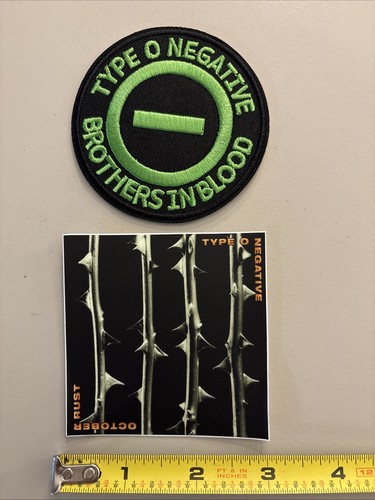 Type O Negative (Sticker & Iron on Patch Set) Punk/Rock/Metal Band ...
