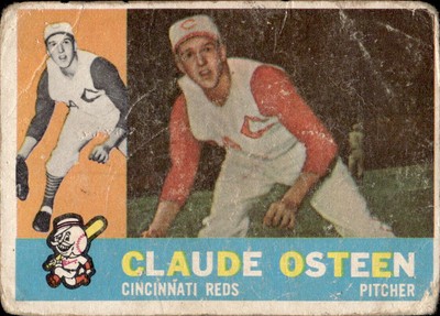 Claude Osteen 1960 Topps #206 Cincinnati Reds | eBay