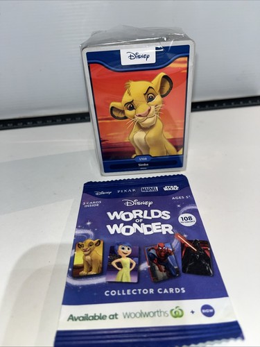 Woolworths Disney Worlds Of Wonder Collector Cards - COMPLETE FULL SET ...