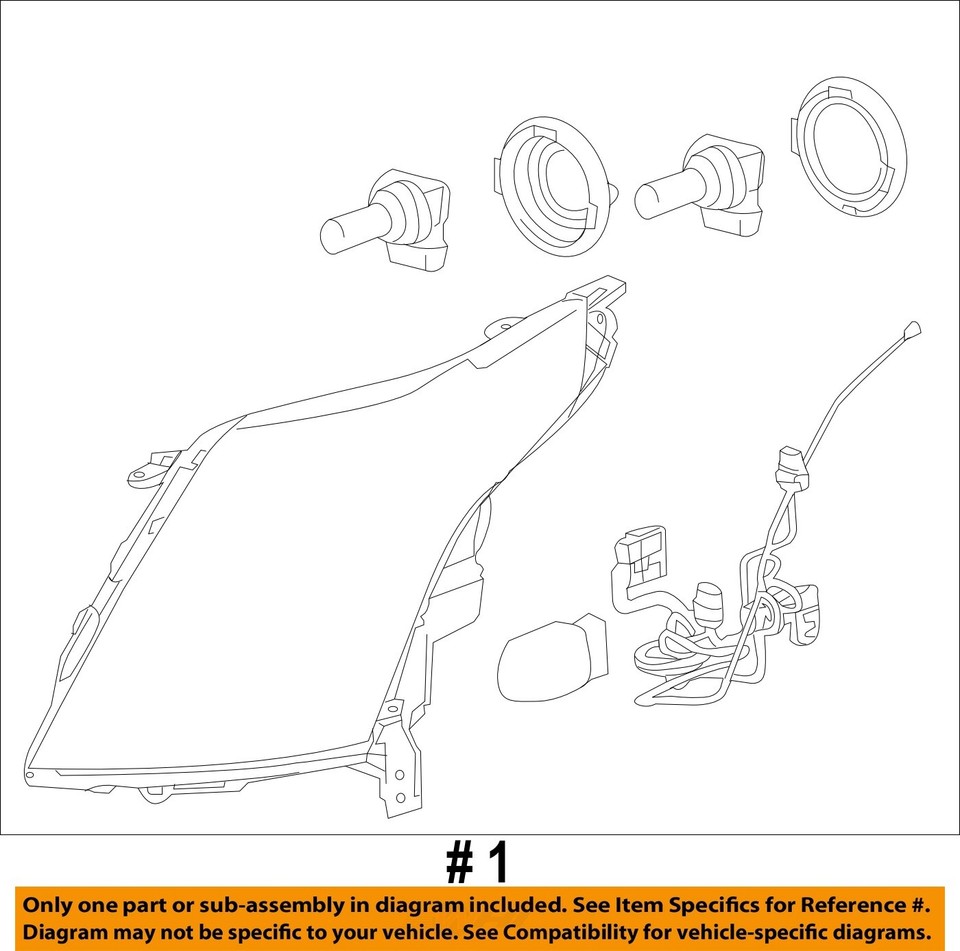 GM OEM 14-16 SRX Front Lamps Headlamp Components-Headlamp Assy 23315408 ...