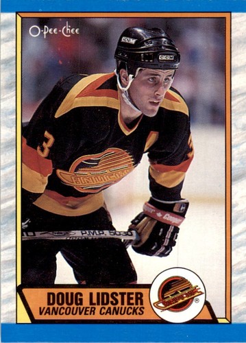 1989-90 O-PEE-CHEE DOUG LIDSTER VANCOUVER CANUCKS #284 | eBay