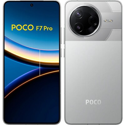 Xiaomi Poco F7 Pro 5G Silver 512GB + 12GB Dual-SIM Factory Unlocked GSM ...