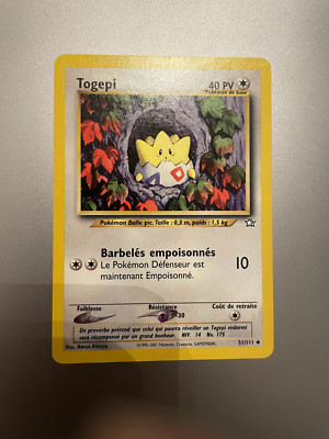 Carte Pokémon Togepi 51/111 Edition 2 Neo Genesis Wizards VF | eBay