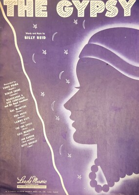 The Gypsy by Billy Reid Recorded by Louis Prima Guy Lombardo Sheet ...