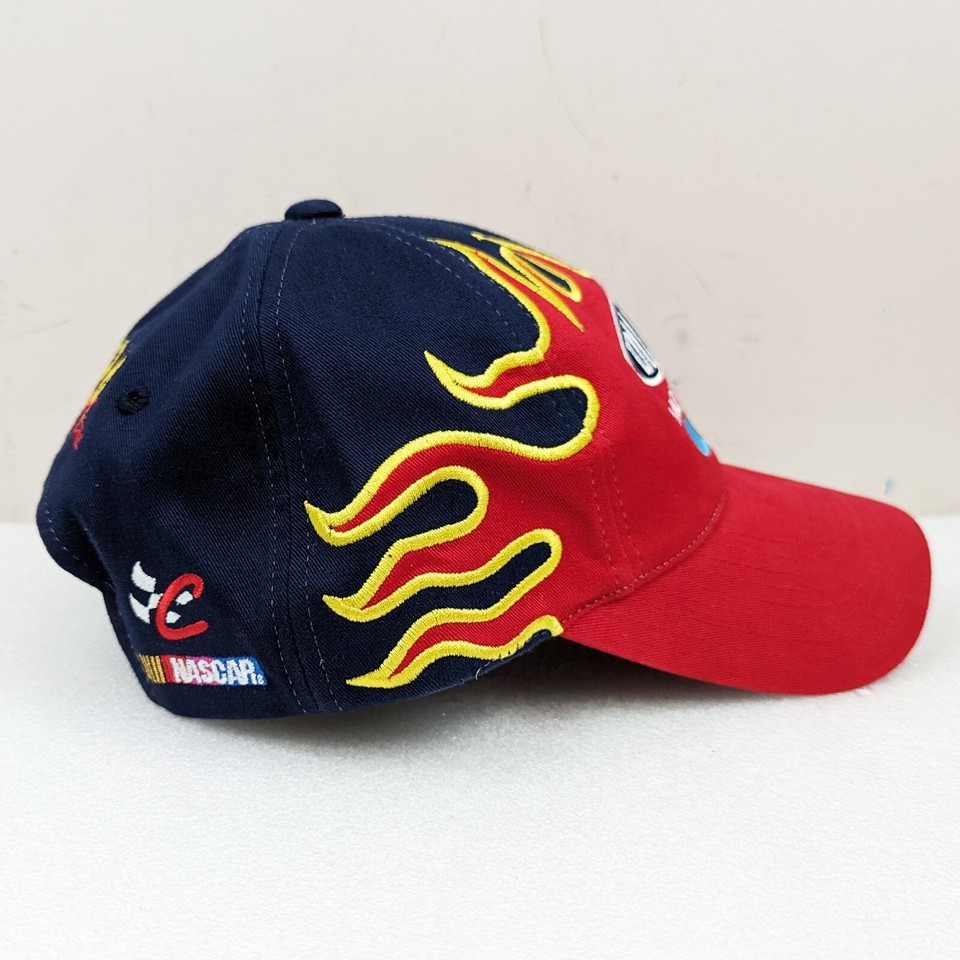 Vintage Du Point Motorsports Racing Hat Cap Adjustable Strap Flame Fire ...