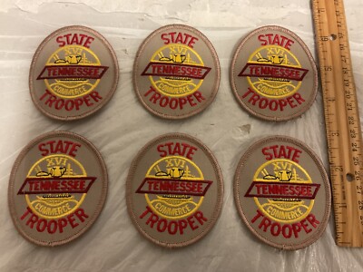 Tennessee State Trooper Hat patch set 6 pieces all new | eBay