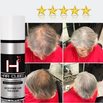 Hair Cubed Hair Building Fiber Hair - Organic/WProof Grey 837654164013 ...