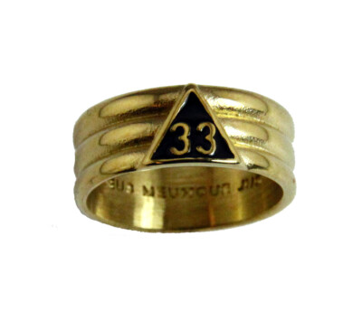 T145 Scottish Rite 33° Degree Ring 33rd Thirty Third Mason Freemason 33 ...