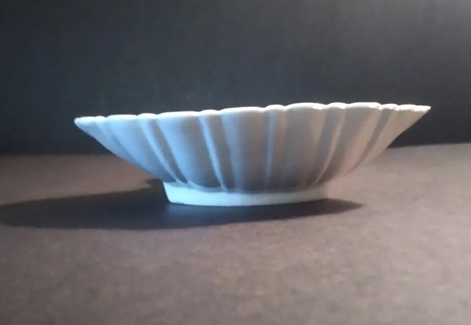 4 Seashell Clam Seafood White Porcelain Appetizer Dishes With Sauce ...