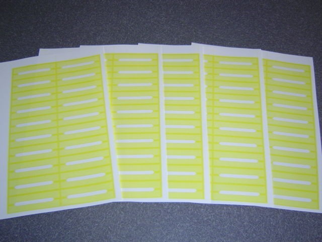 100 Blank Yellow Juke Box Labels Jukebox. 45rpm. Free S&H | eBay