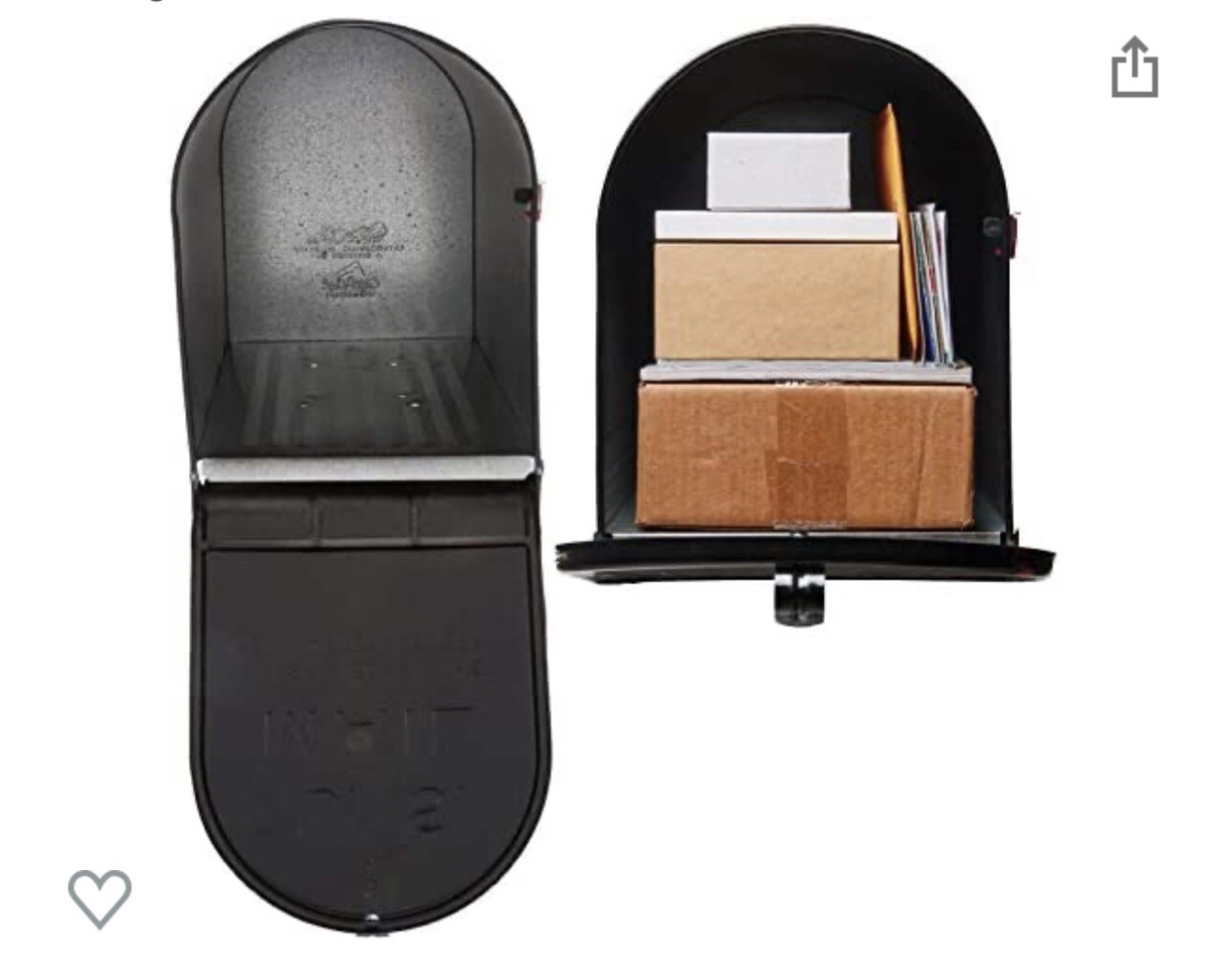 Jumbo Post Mount Rural Mailbox Galvanized Steel Heavy-Duty Extra Large ...