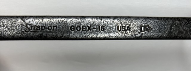Snap-on 1/2" Combination Wrench 12 PT Industrial Finish GOEX16 for sale ...