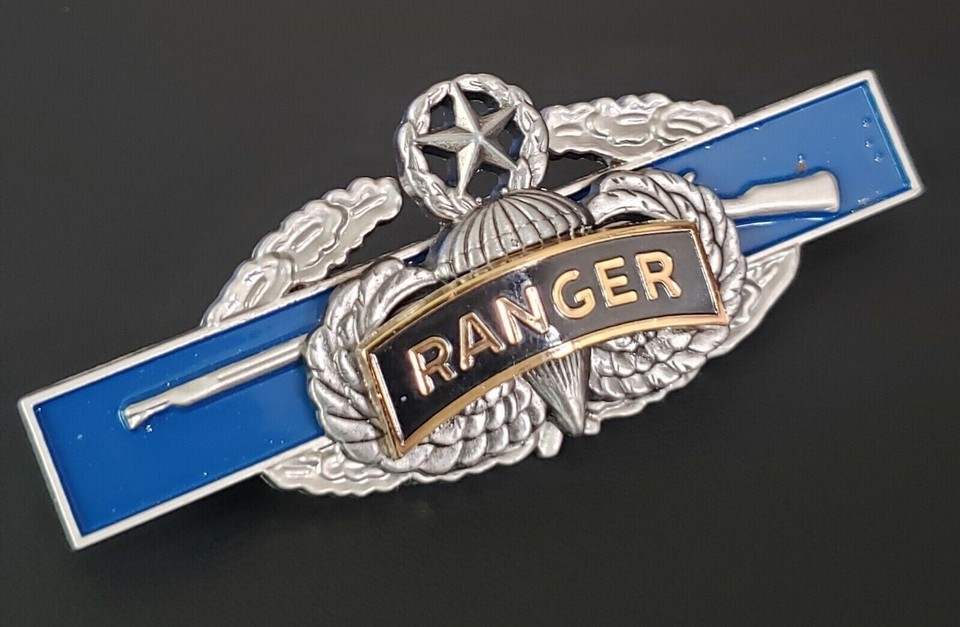RANGER MASTER JUMP WINGS US Army Combat Infantry Badge CIB Airborne Pin ...