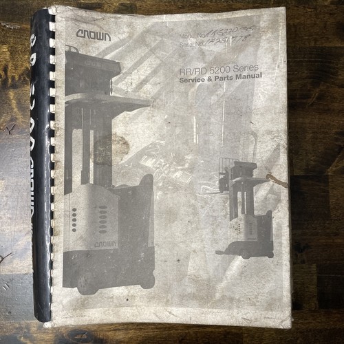 Crown Forklift RR/RD 5200 Service and Parts Manual | eBay