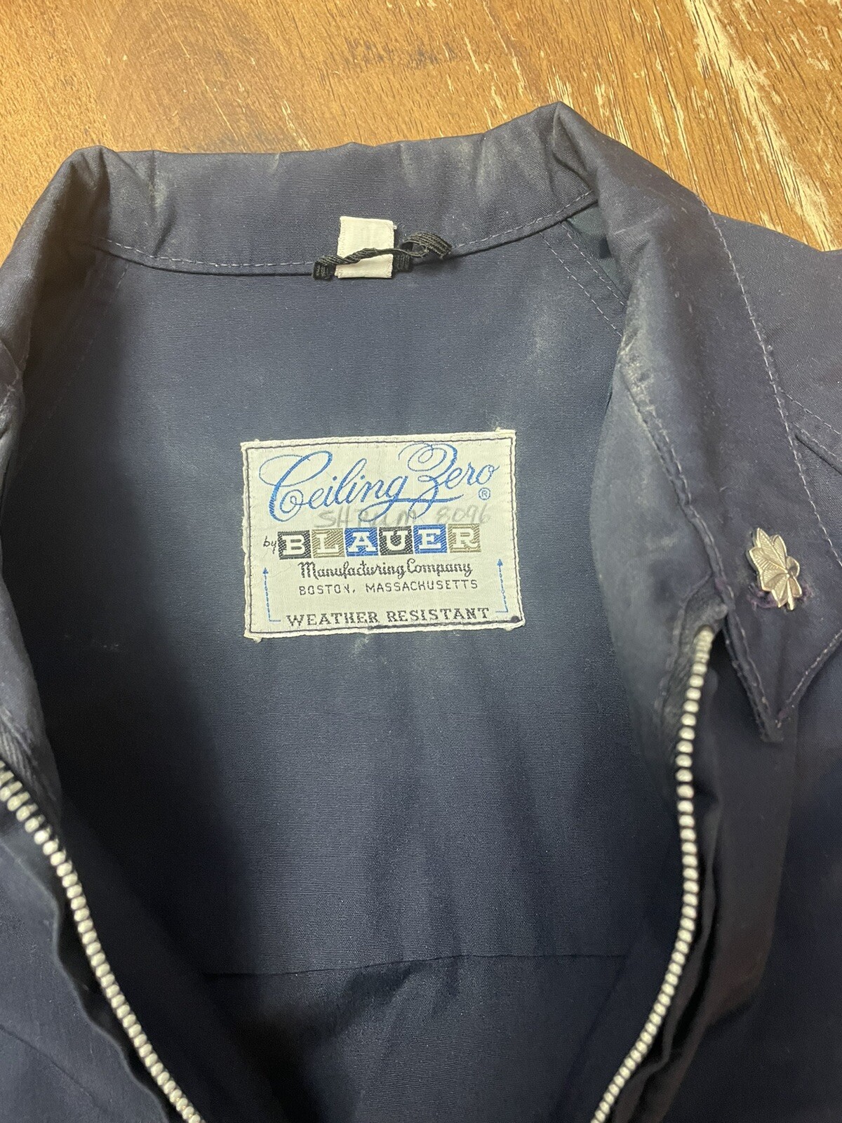 Ceiling Zero by Blauer blue windbreaker jacket. Size 14R | eBay