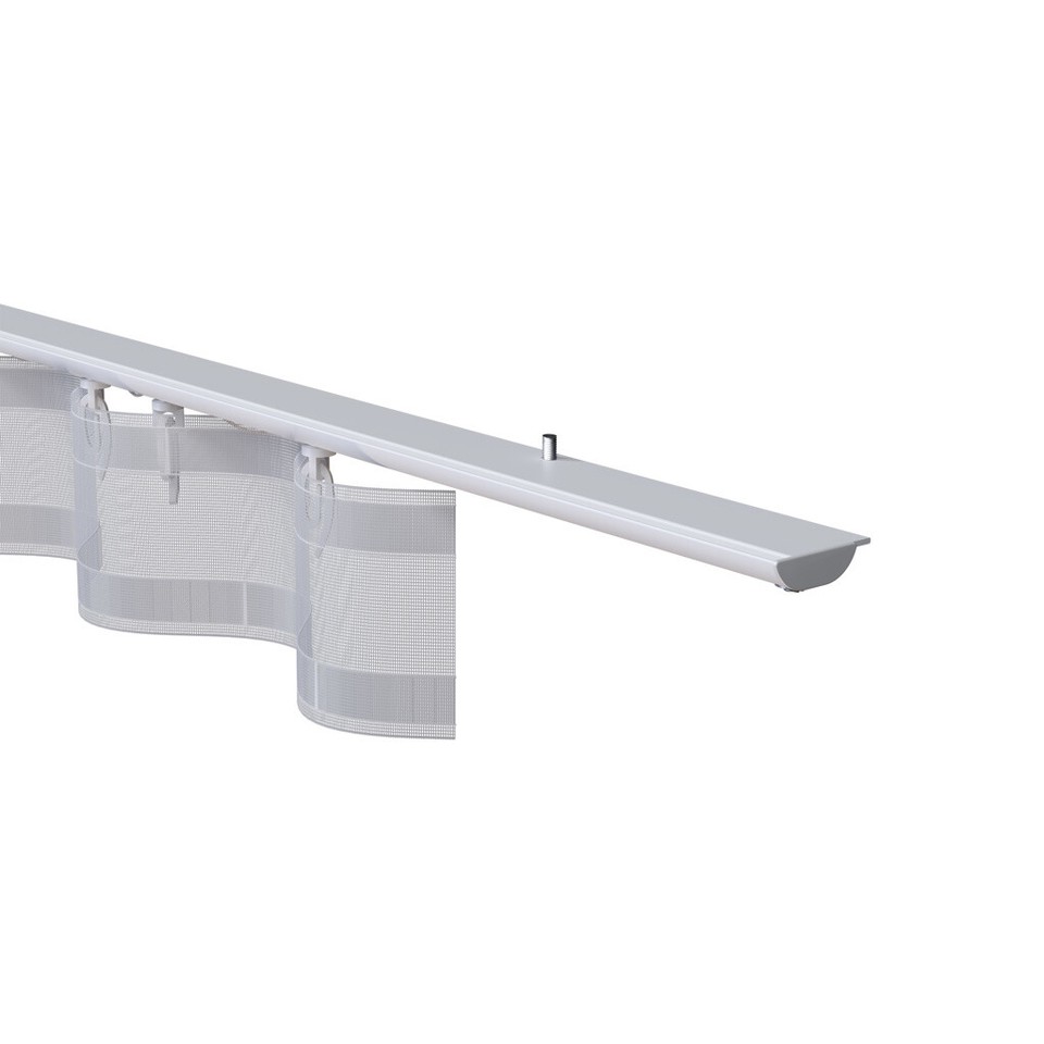 Camper Caravan Curtain Track Discrete White Metal Hidden Top Fix ~ 29 ...