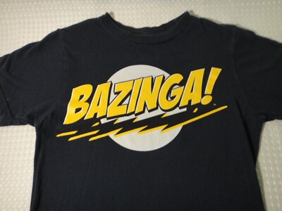 Big Bang Theory BAZINGA! Dark Blue Cotton T-shirt Size S Ripple ...