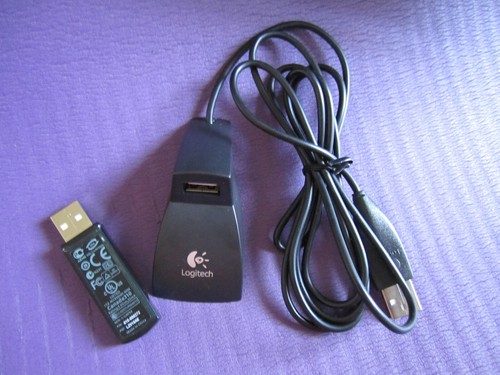 Logitech C-UAY59 USB Receiver 810-00027 w/Cradle for V220 Wireless ...