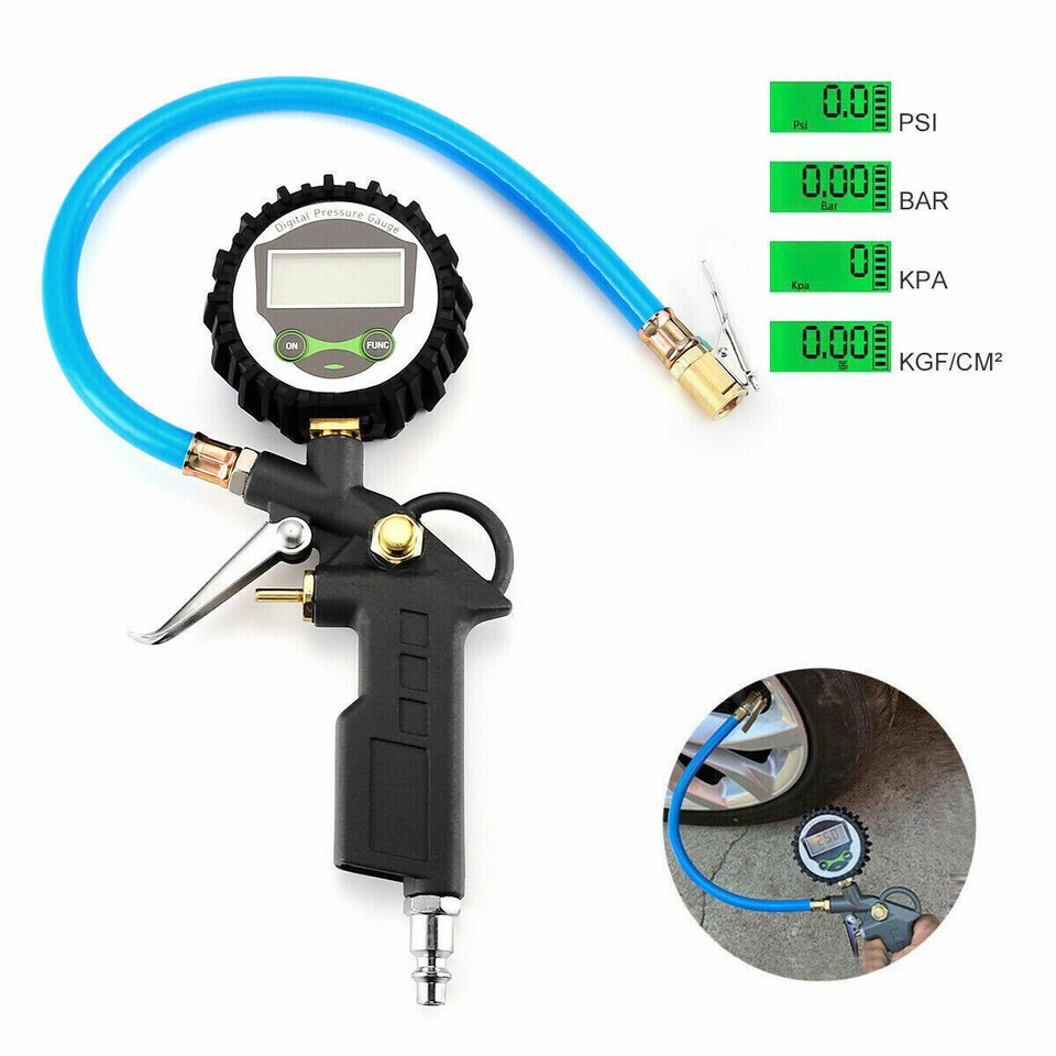 Digital Air Tire Inflator with Pressure Gauge 250PSI Chuck for TrucK ...