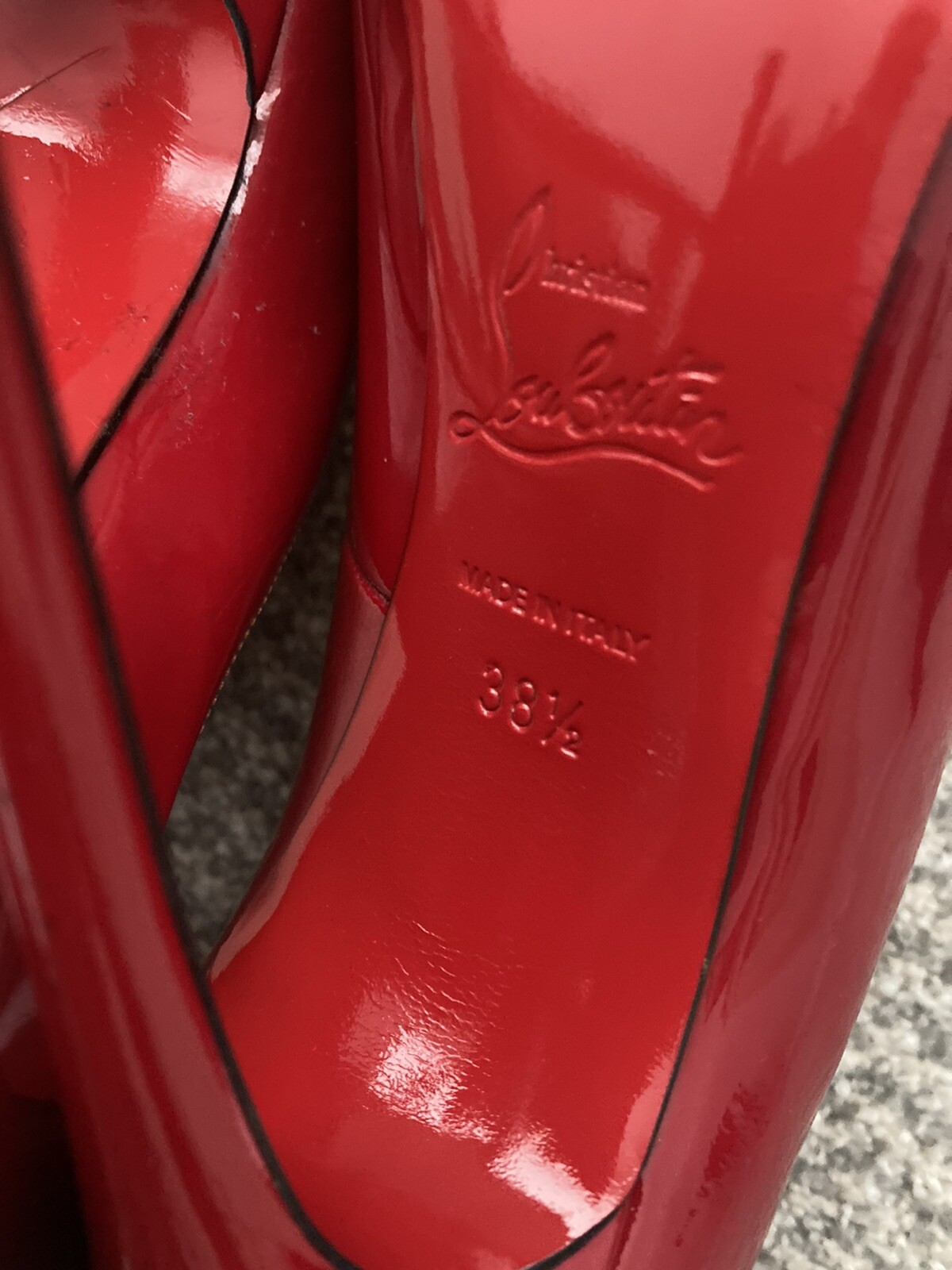 Christian Louboutin Hot Chick 130 Patent Degrade Pumps -38.5 | eBay.de