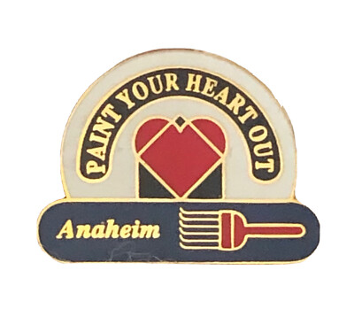 Paint Your Heart Out Volunteer Lapel Pin Anaheim California 1994 A850 ...