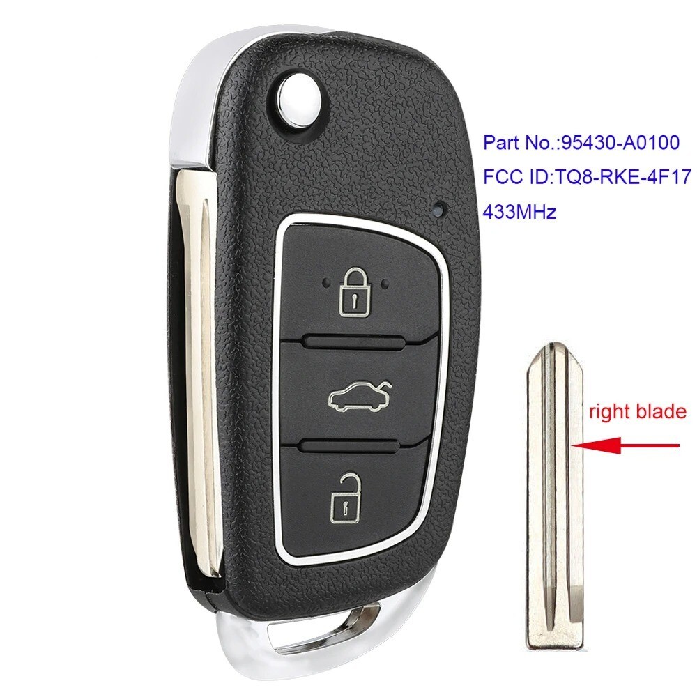 Flip Remote Key Fob 433MHz ID46 Chip for Hyundai Creta 2016 2017 | eBay
