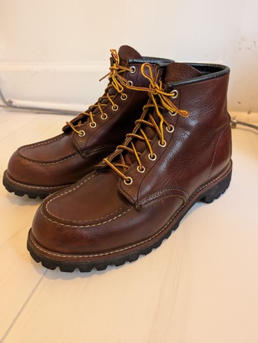 Red Wing Heritage Roughneck Moc Toe Boots 8146 Briar Oil Slick Size 10. ...