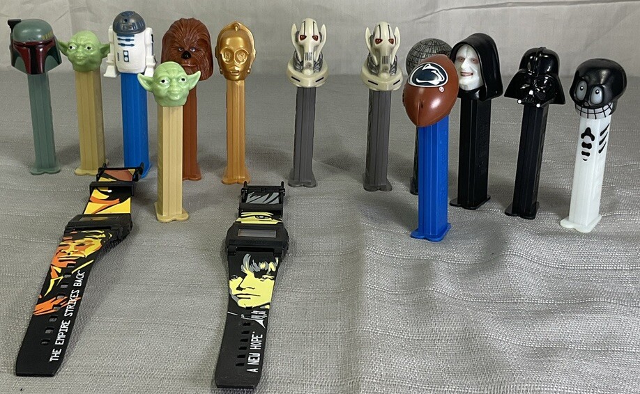 Star Wars Lot 13 Pez Candy Dispensers Darth Vader Yoda C3PO R2D2 1 ...