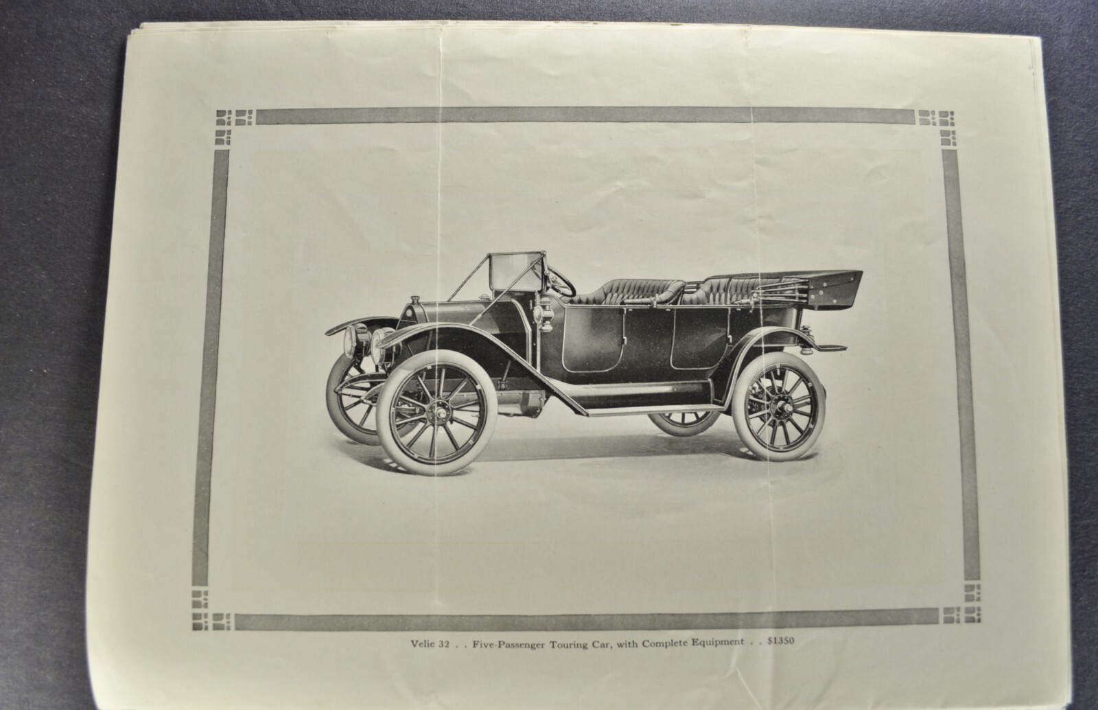 1913 Velie Motor Car Brochure Touring Limo Dispatch Roadster Nice ...