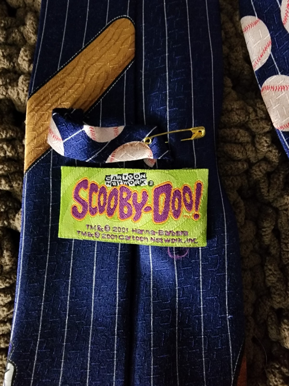 Cartoon network 2001 SCOOBY DOO Baseball Tie Hanna-Ba… - Gem