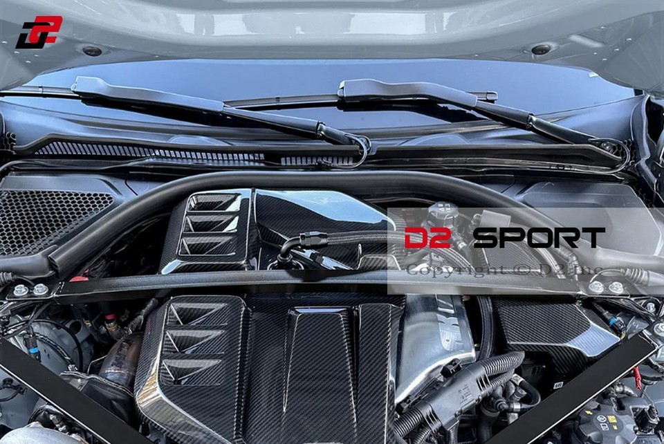 Dry Carbon Fiber Engine Bay Battery Cover fits 2021-25 BMW G80 M3 G82 ...